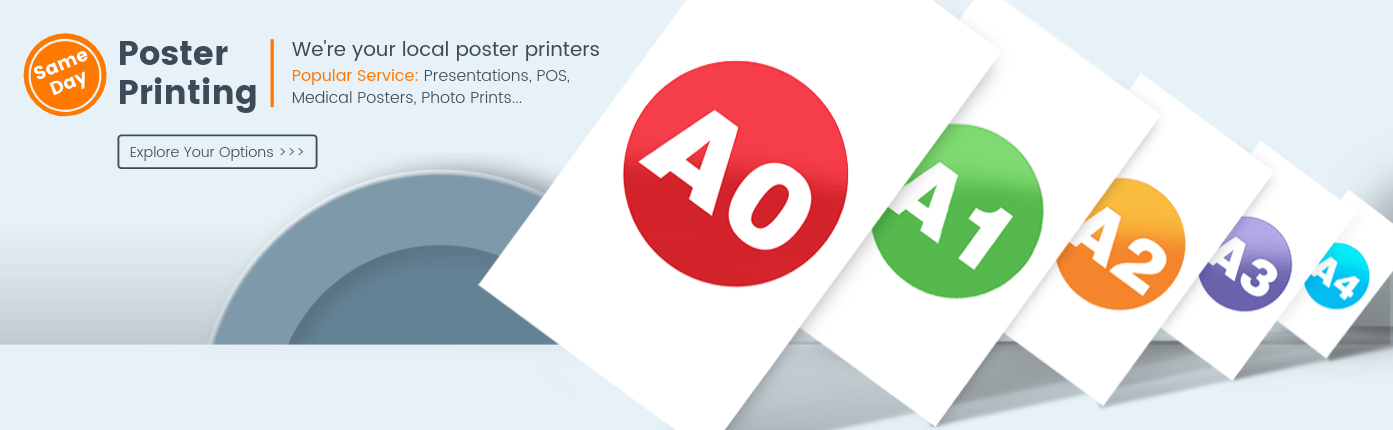Same Day Poster Printing London, A0, A1, A2, A3 Posters