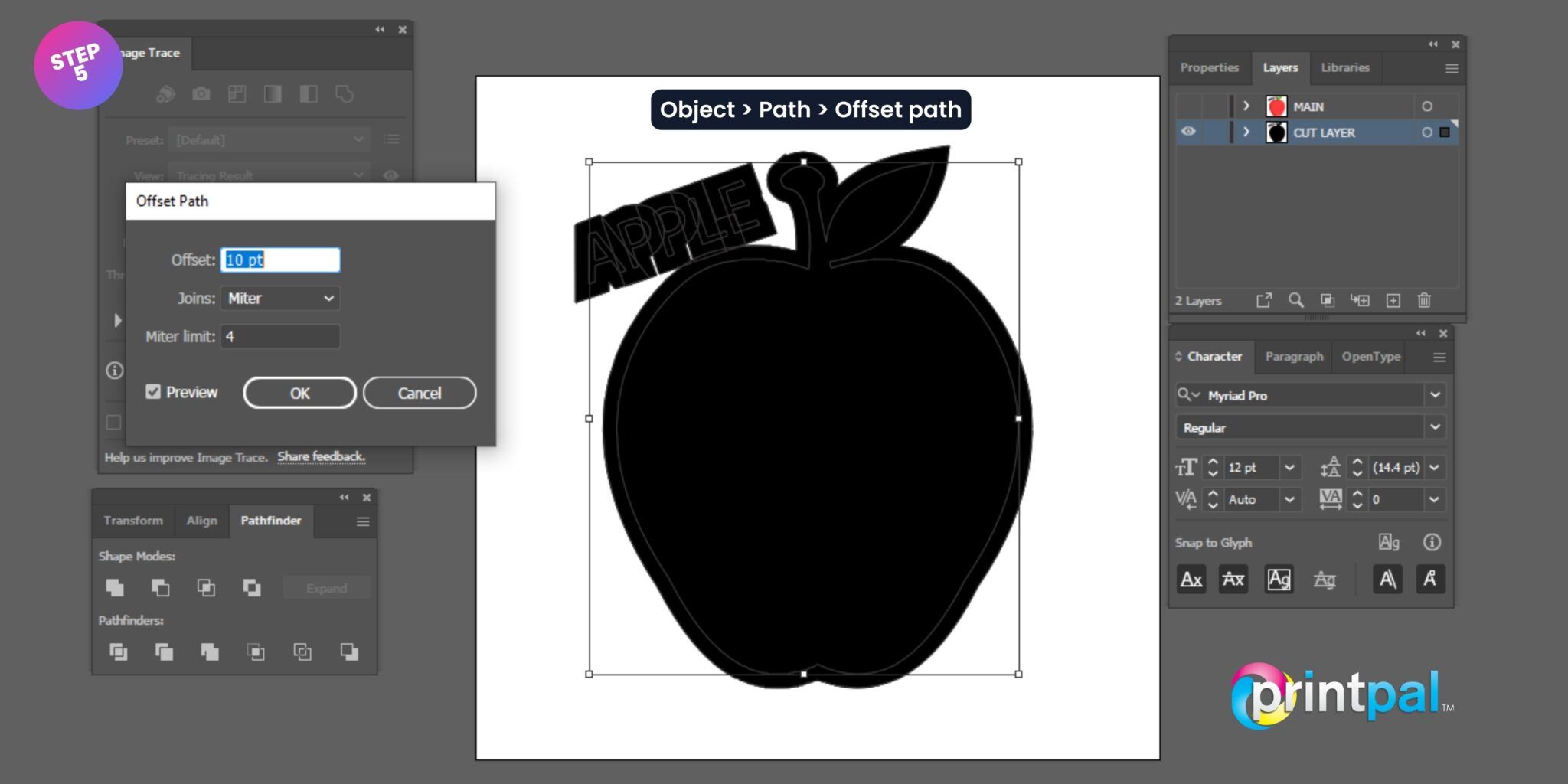 Find out how to use Adobe Illustrator to create a sticker cut line.