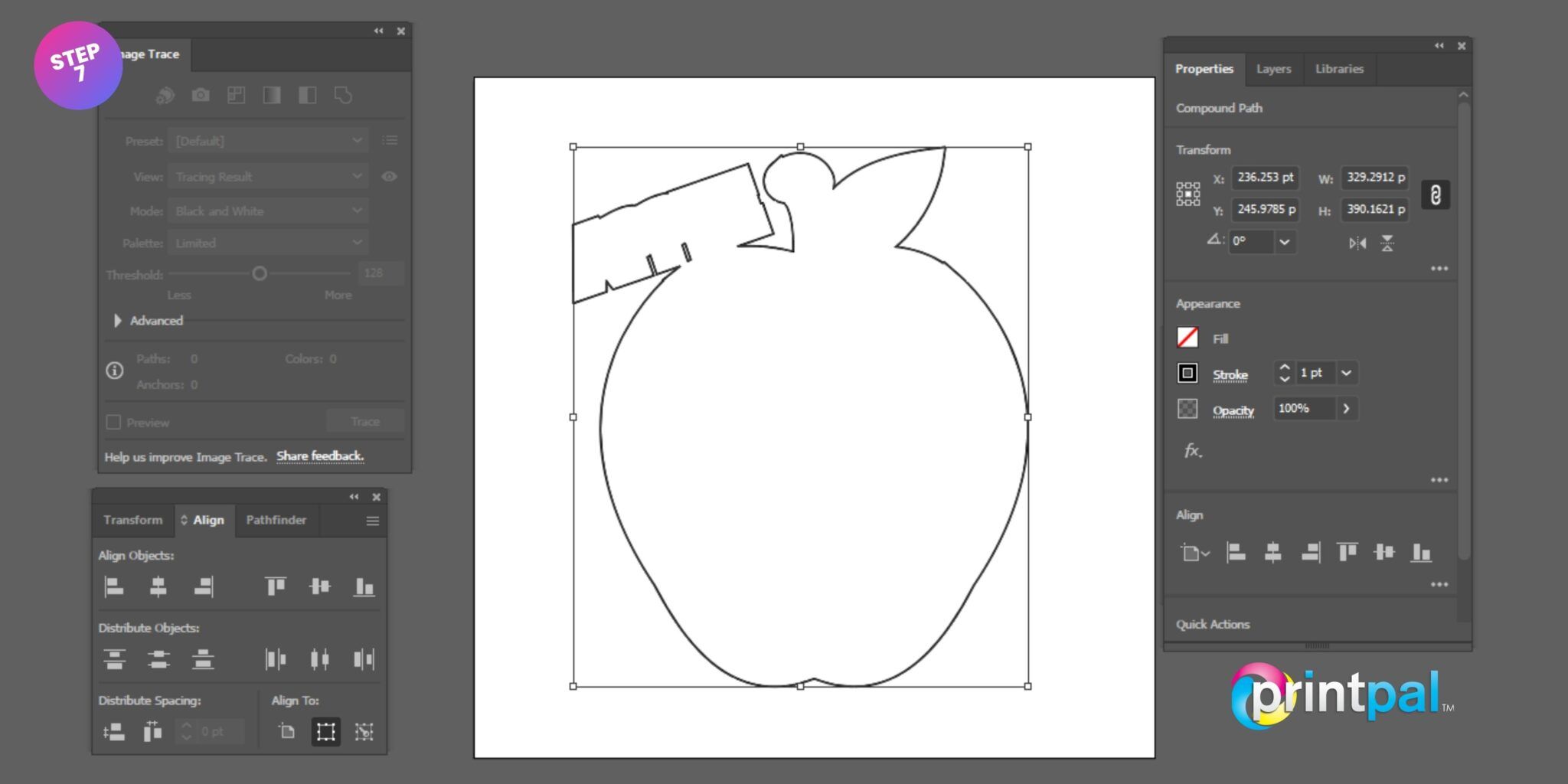 Find out how to use Adobe Illustrator to create a sticker cut line.